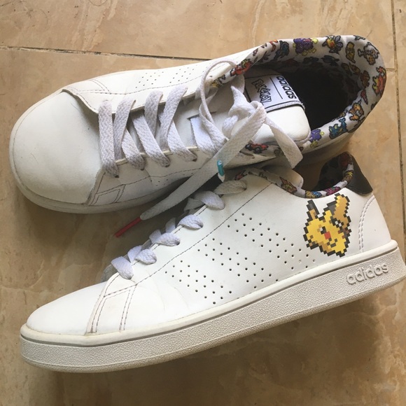 adidas | Shoes | Adidas X Pokmon Pikachu X Advantage J Arttist Womans ...